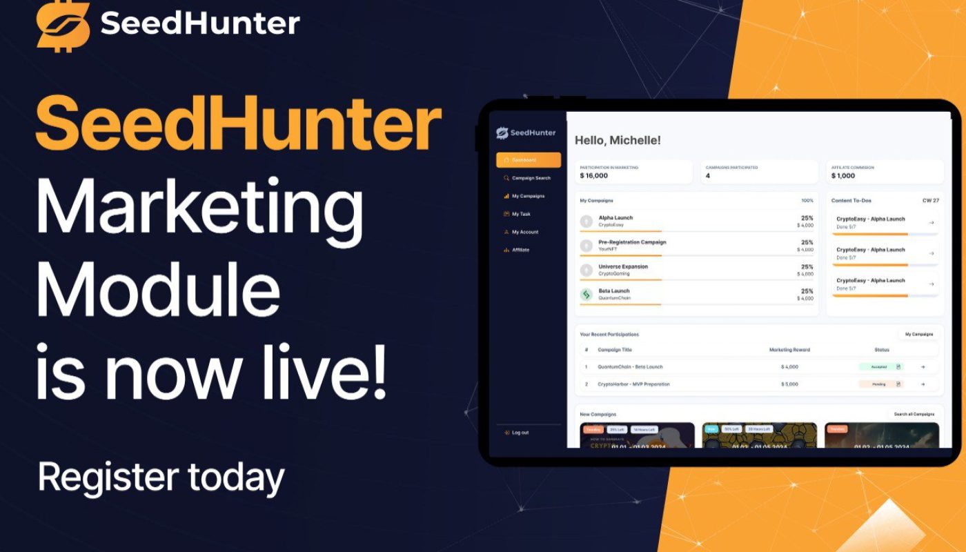 SeedHunter Marketing Module is live - Web3 Influencer Campaigns with payment in Stable Coins